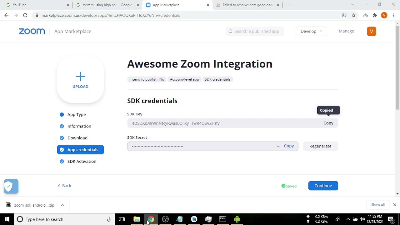 Android Zoom sdk Integration | Download Project from Github link in description