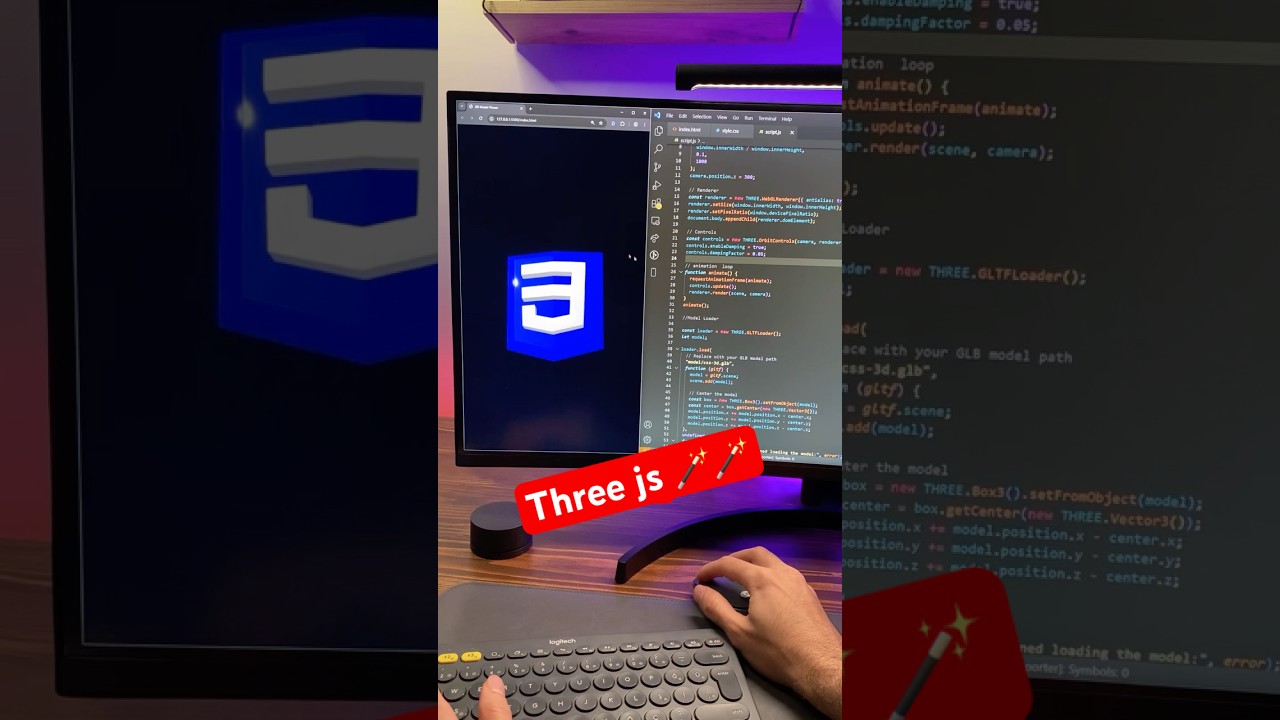 Using Threejs as a frontend developer #threejs #javascript #frontend #frontenddevelopment