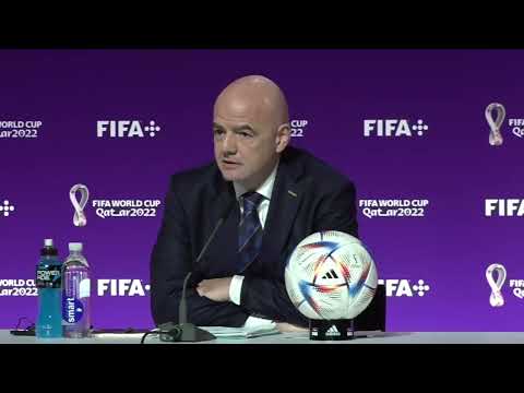 Gianni Infantino but with vine boom sound effects