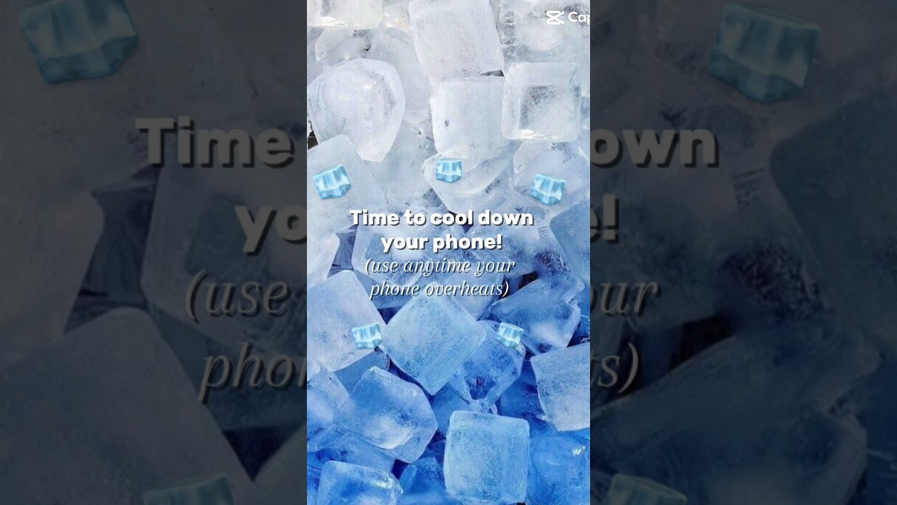 cool your phone down 🧊🥶#cold #cooling #sound #shorts #fyp