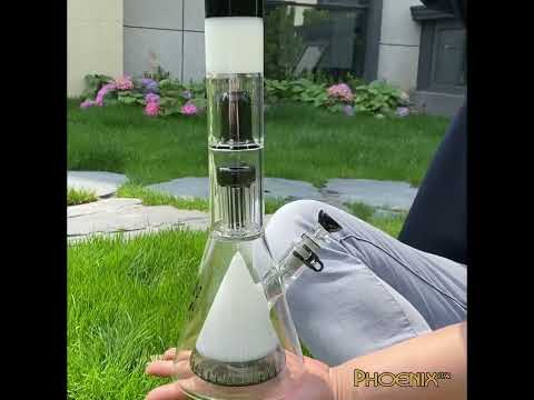 Phoenix Star Percolator Bong PHX644 - Pyramid & 8 Arms Perc