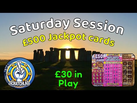 Saturday session- £500 jackpot cards