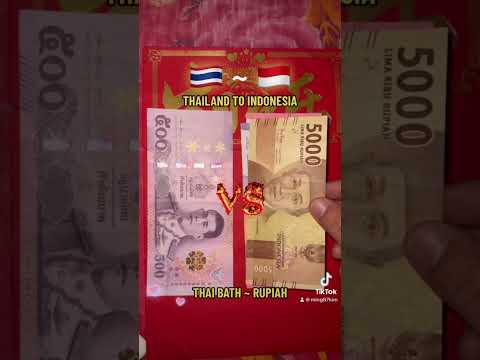 Thailand Bath ke rupiah hari ini 500 BAHT= 216.600 Rupiah indonesia #shorts #thailand #money