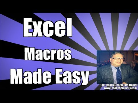 How to add a macro button - Running Excel Macros using command button - 2010 2013 2016 tutorial