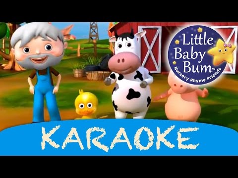 Old MacDonald Had A Farm | Karaoke Version With Lyrics HD from LittleBabyBum!