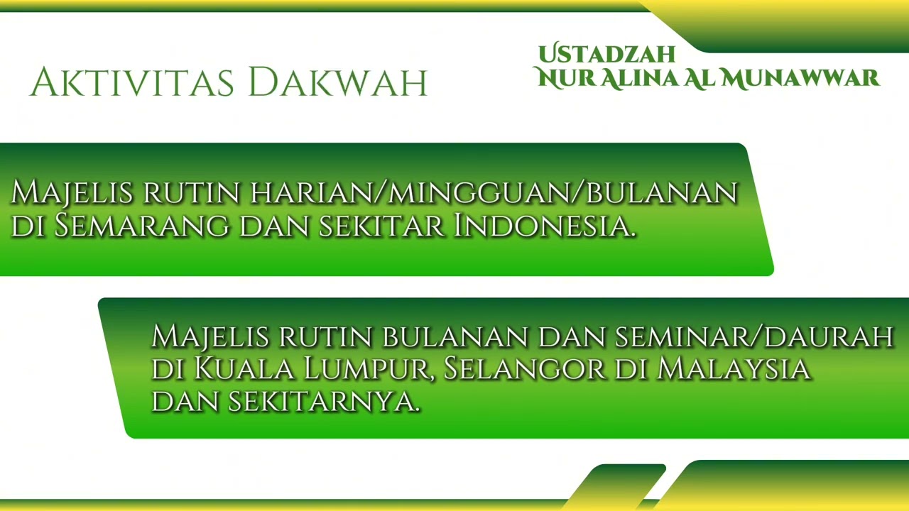 Profil Ustadzah Nur Alina Al Munawwar || Mengisi Maulid Akbar 2024 Di MT Darul Ihya