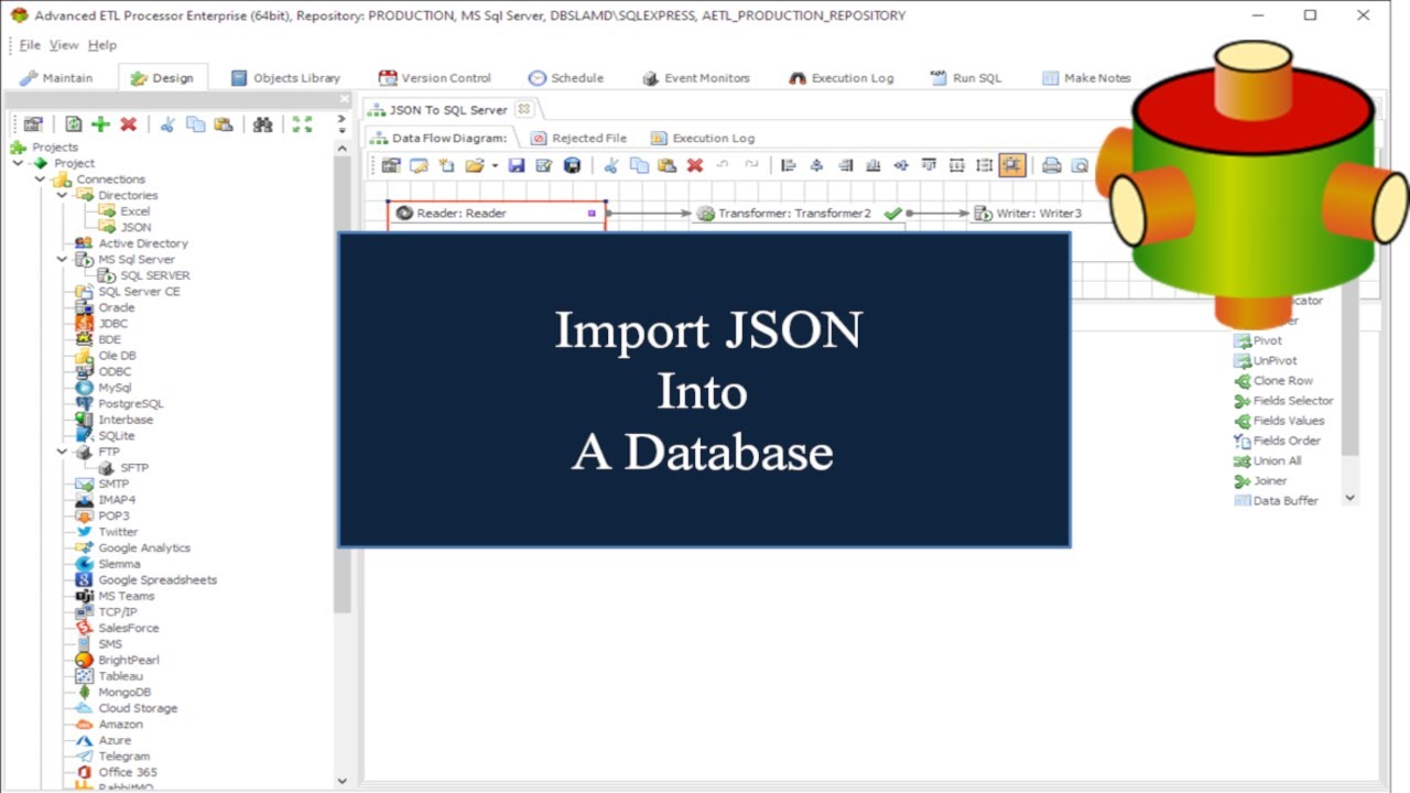 Import JSON To SQL Server  | Advanced ETL Processor Tutorial 🎥