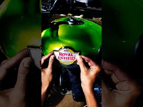 #royalenfield monogram logo #royalenfieldclassic500 oil tank monogram logo #