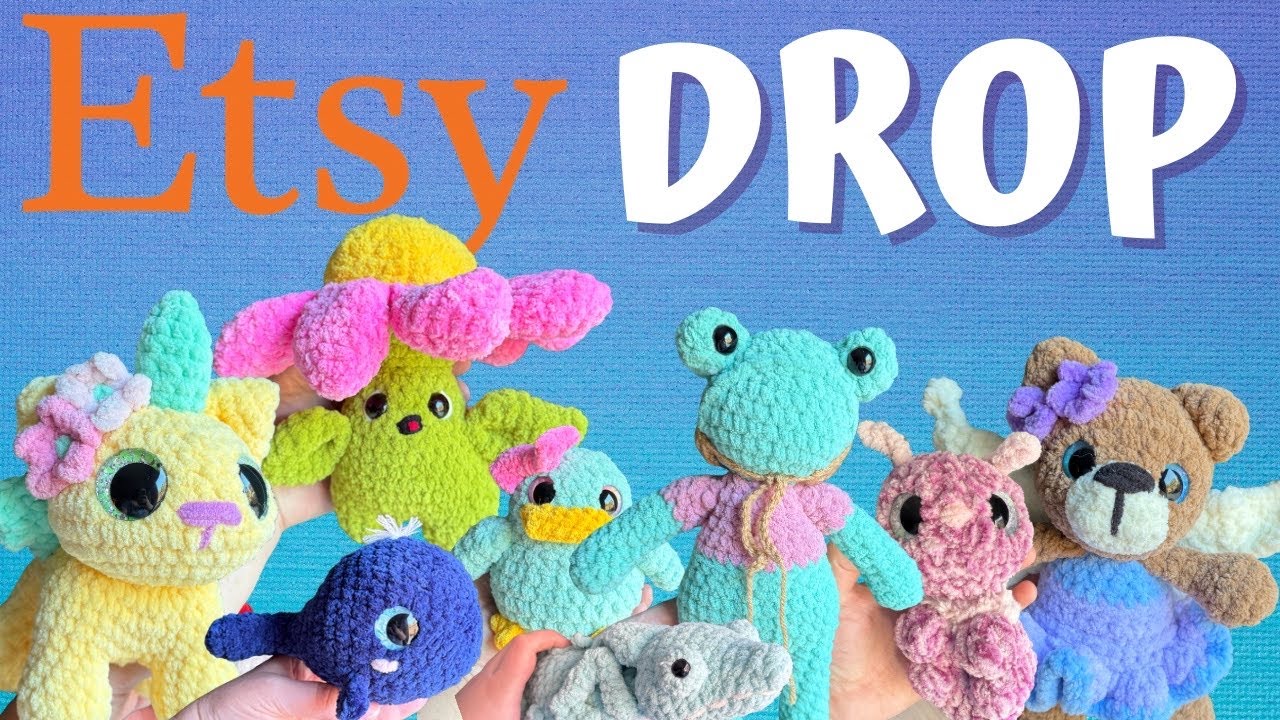 Andy’s Handmade Crochet Plush Etsy Drop 🧶 (Limited April 30–May 2)