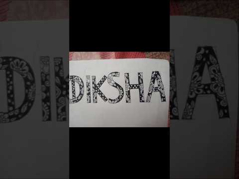 On your demand 💗 Diksha name art ❤️