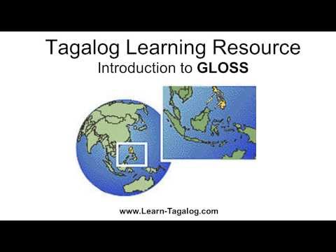 Using GLOSS as a Tagalog Language Learning Resource