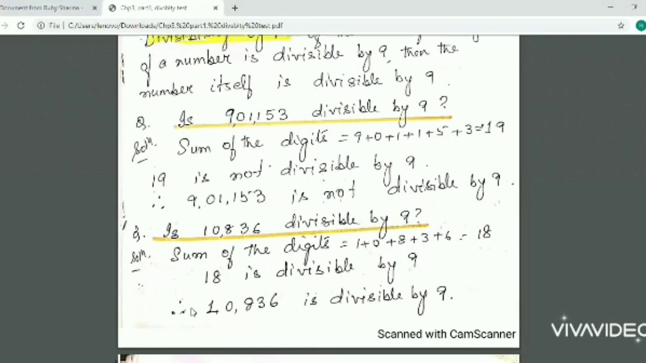 Chp - 3, pdf (V) - 1, Divsblty Test
