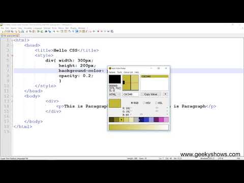 Learn Opacity with text in CSS Hindi - Mind Luster