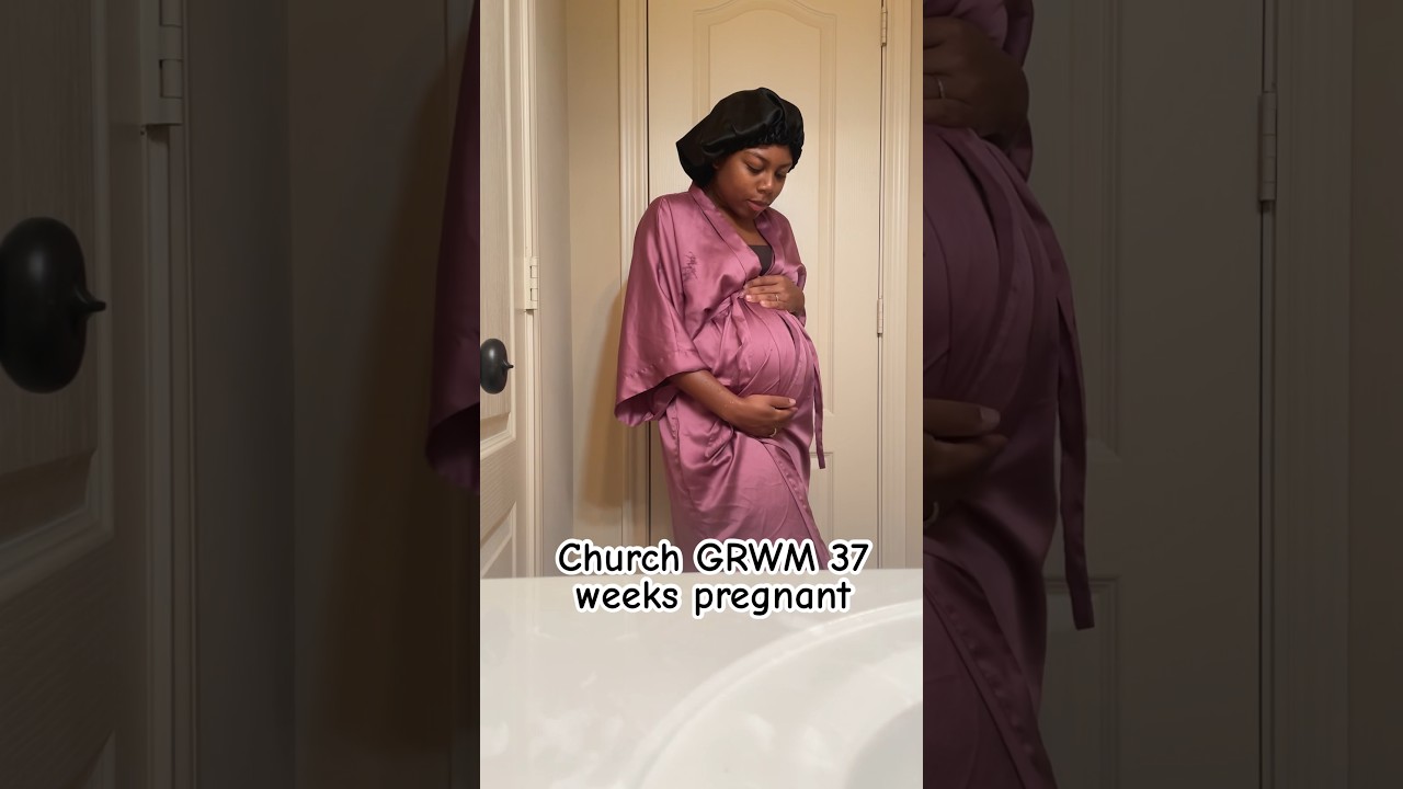 Dress MY Bump 37 Weeks Pregnant #growth #pregnancy #pregnant #baby #church #grwm #dress #fashion