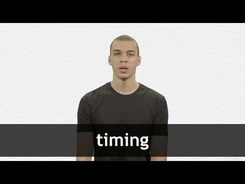 TIMING definition and meaning | Collins English Dictionary