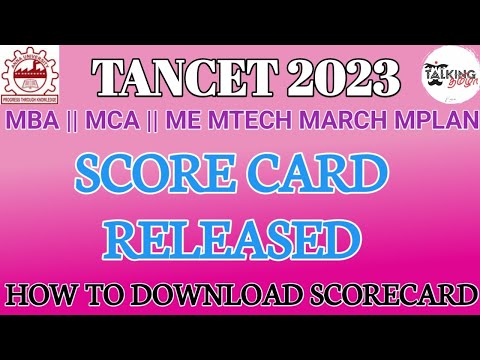 TANCET 2023 || CEETA PG 2023 || SCORED CARD RELEASED || HOW TO DOWNLOAD SCORE CARD ||@talkingtamila