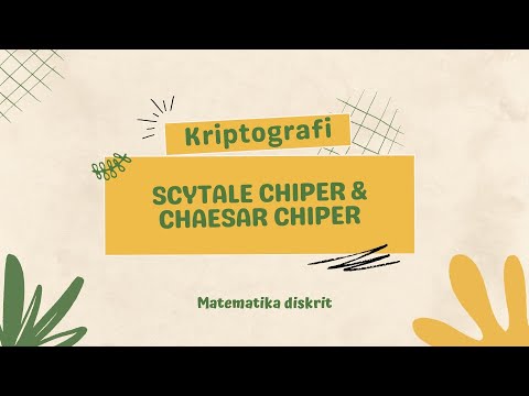 KRIPTOGRAFI : SIMULASI SCYTALE CHIPER DAN CHAESAR CHIPER