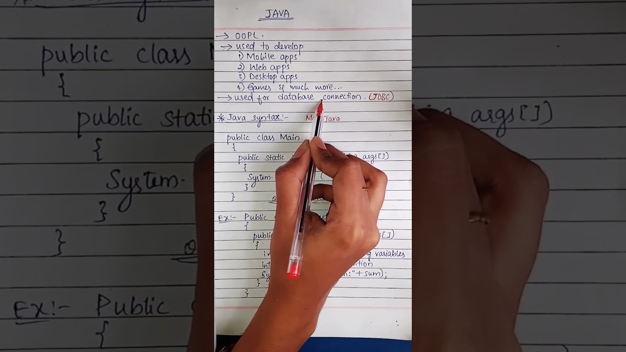 Java uses and syntax with example #coding #javalanguage #programming #tech #classes