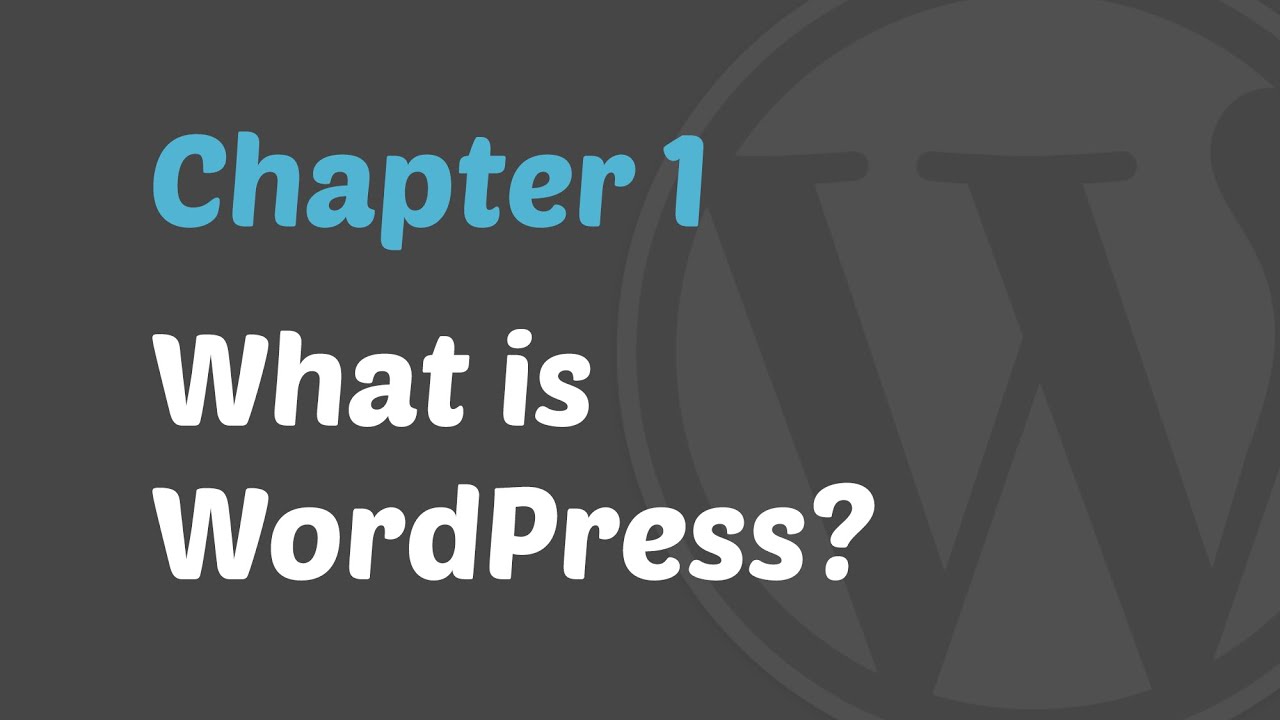 WordPress 101 - What is WordPress?