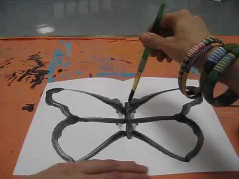 Symmetrical Butterfly Prints for Kids