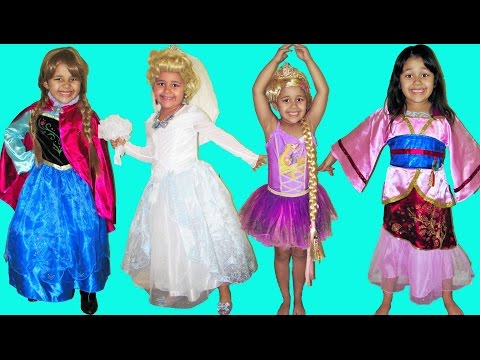 9 Halloween Costumes Disney Princess Belle Cinderella Elena Queen Elsa Anna and Rapunzel