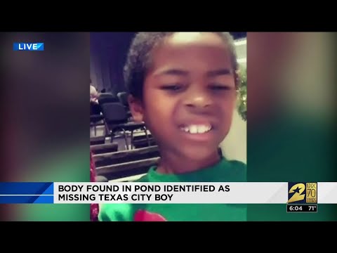 Body found in pond identified as missing Texas City boy