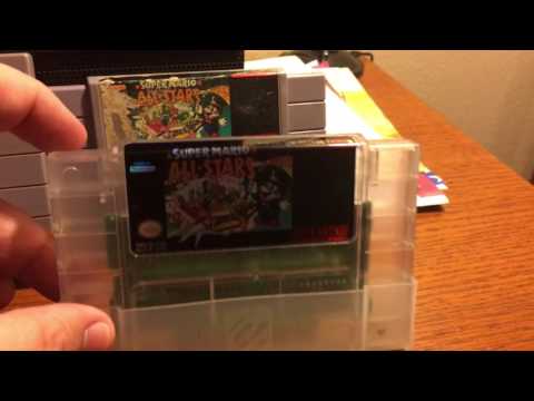 Custom Super Nintendo Carts with Holographic Labels