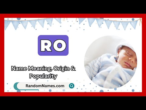 Ro - Baby Boy Name Meaning, Origin & Popularity - RandomNames.com