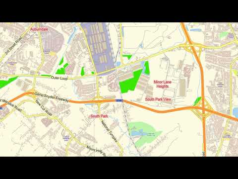 Louisville Kentucky 3 10 PDF: City Maps in vector formats - AutoCAD DWG DXF, Illustrator and others