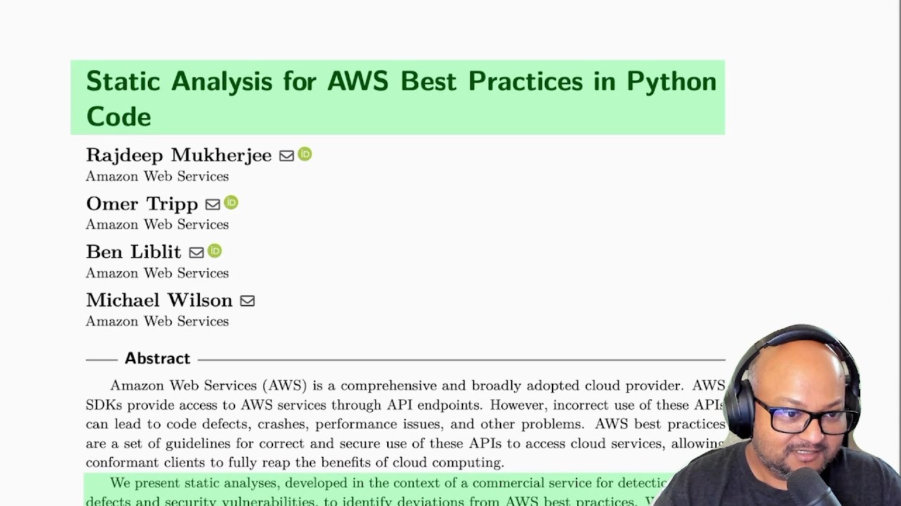 Read a paper: Python static analysis for API best practices