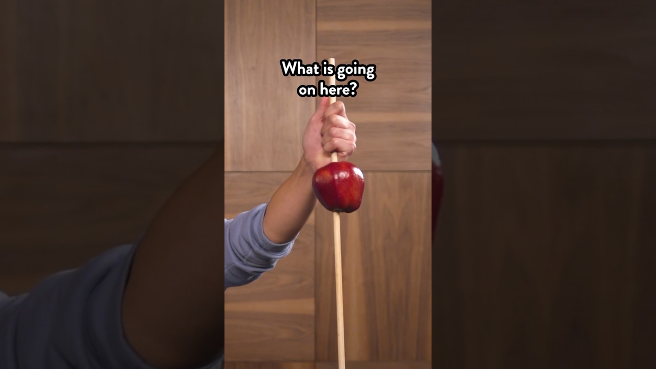 Can this apple defy gravity? 🍎