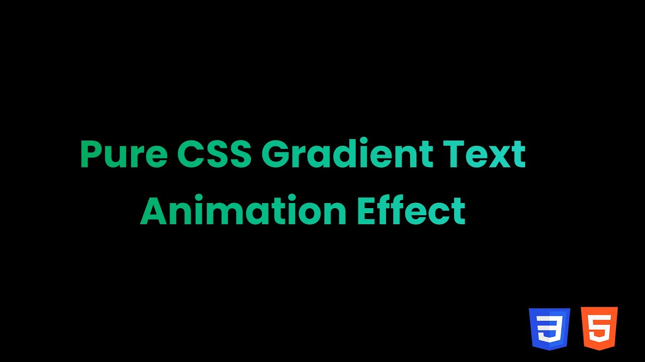 How to Create Gradient Text Animation Effect using Pure CSS- Codingscape