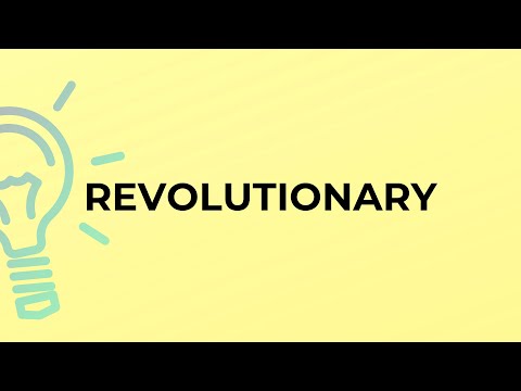What is the meaning of the word REVOLUTIONARY?