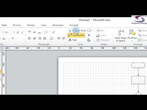 Adding text to flowchart shapes visio