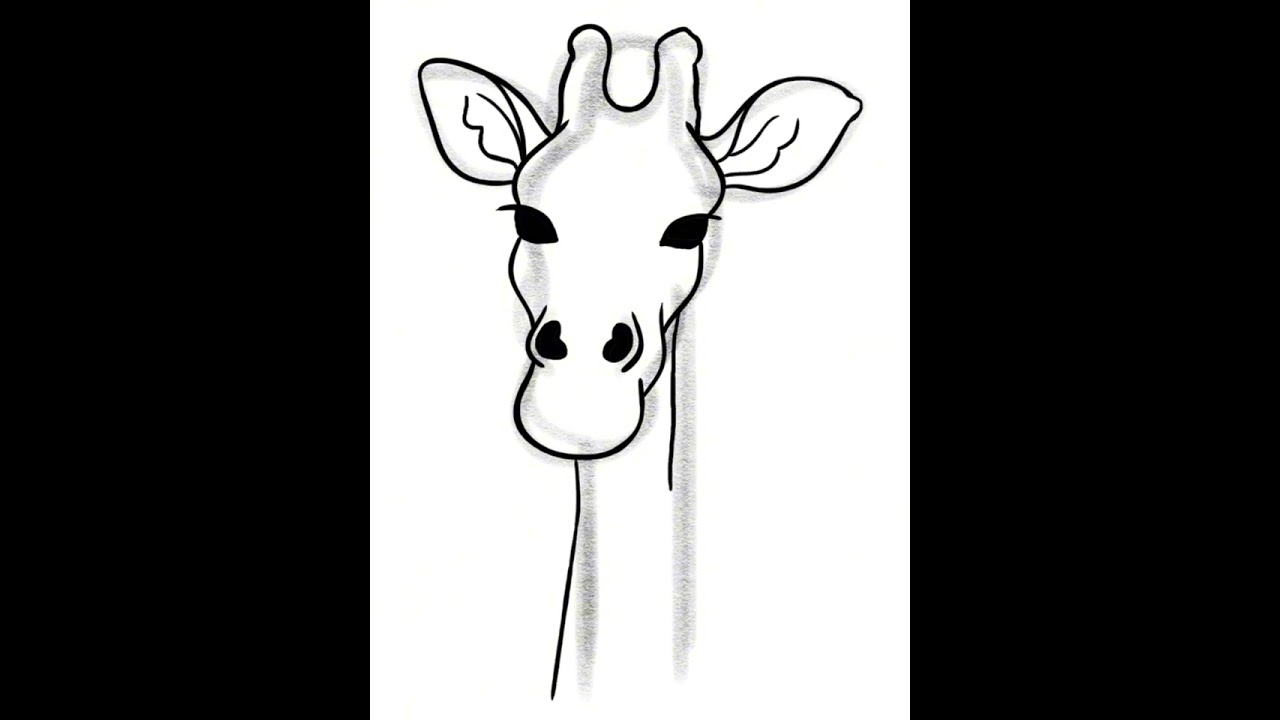 Giraffe Sketch Tutorial| Easy to follow #howtodraw #coloringtutorial #howtodraw #art