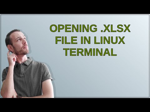 Unix: Opening .xlsx file in linux terminal