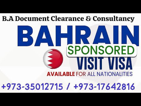 Bahrain Visit Visa Details And Requirements 00973-35012715