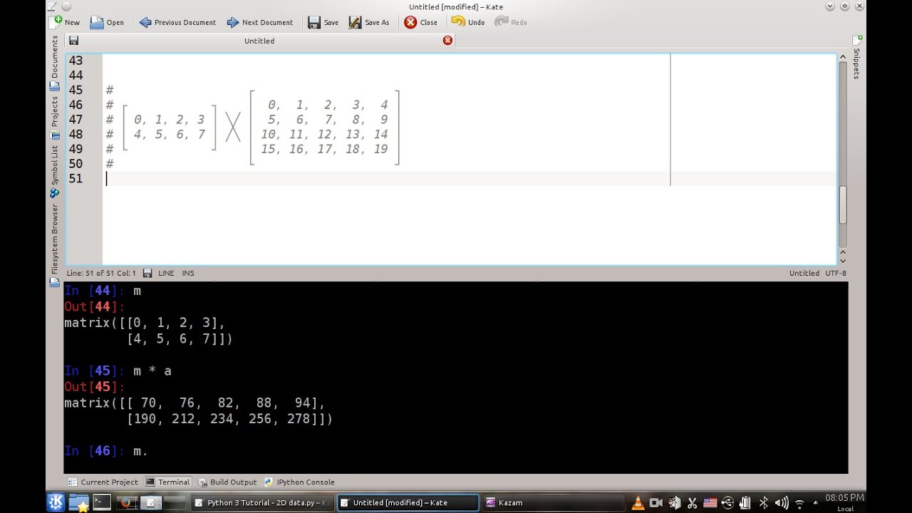 Python 3 Tutorial - 2D Data