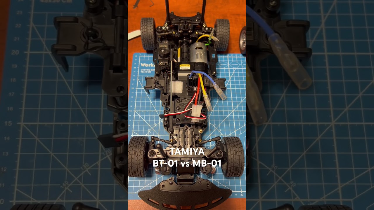 Tamiya BT-01 vs MB-01 Chassis #BT01 #MB01 #tamiya #toyotasupra #opelkadett #buildseries