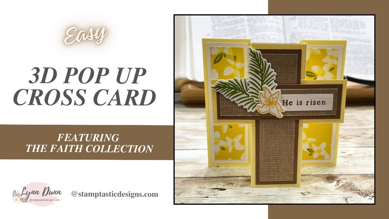 3D Pop Up Cross Card Tutorial