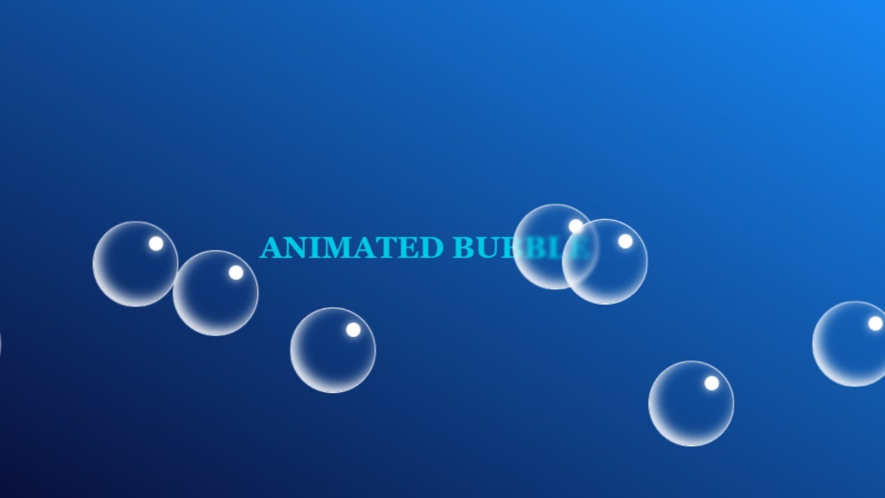 How To Create Animated Bubble on Background Using HTML & CSS Only | CSS Animation Effect Tutorials
