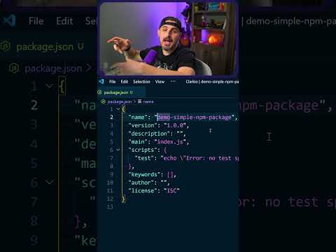 Use a scope name when building an npm package