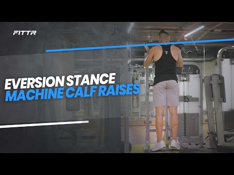 How To Do Eversion stance machine calf raises | Exercise Video