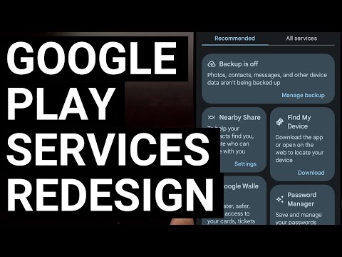 Google Play Services Settings Page Receives a Major Layout Redesign with Recommended Tab