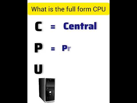 what is the full form cpu #computer #education #ict