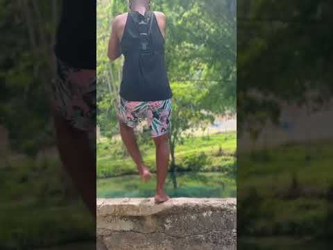 Spanish bridge Rope Swing #travel #outdoors# #traveltips #water #asmr