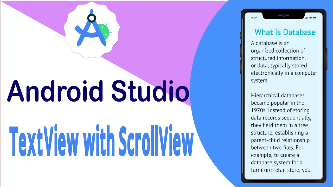 Text view with scroll view android studio #coding #scrollview #androidstudio #androidstudiojava