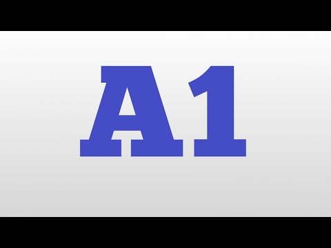 A1 meaning and pronunciation