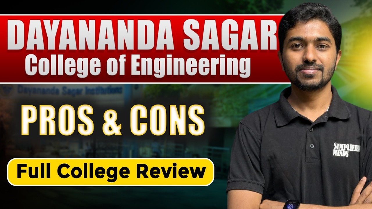Dayananda Sagar College Review | KCET alli DSCE Worth aa? Placements, Cutoff Full Truth ✅
