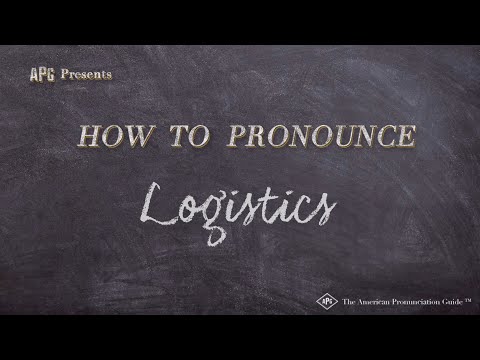 How to Pronounce Logistics (Real Life Examples!)